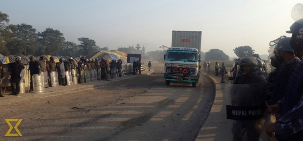 Birgunj-Raxaul border blocked after stranded trucks enter India