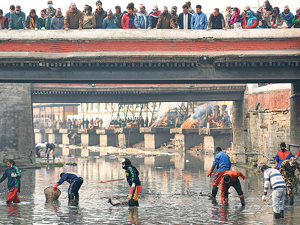 Gaurighat, Pashupati areas cleaned ahead of Shivaratri