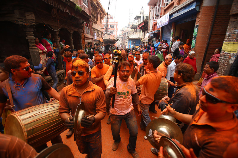 Sindur Jatra observed in Thimi (with photos)