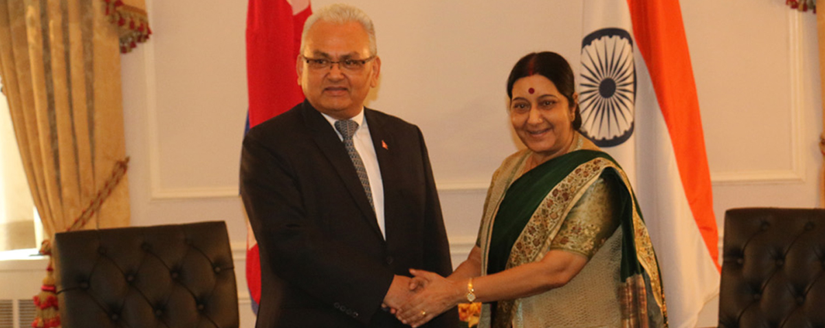 Swaraj denies border obstruction or support to monarchy