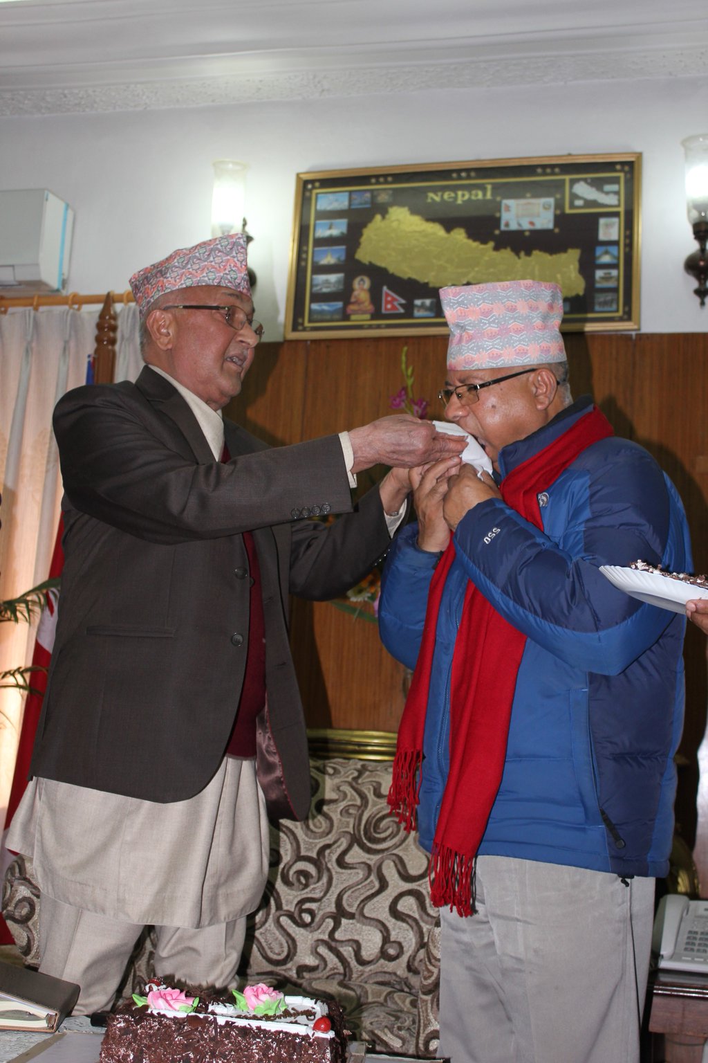 Former PM and UML leader Nepal turns 64