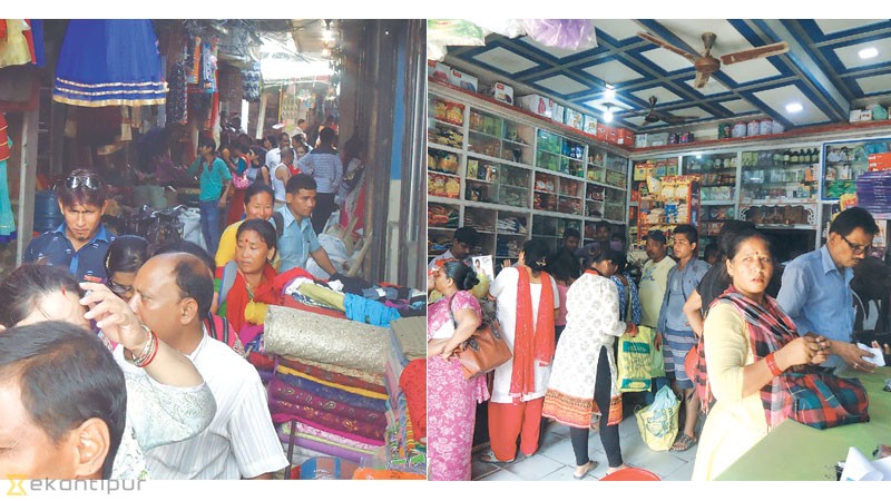 Indian and Chinese products occupy Butwal Bazaar