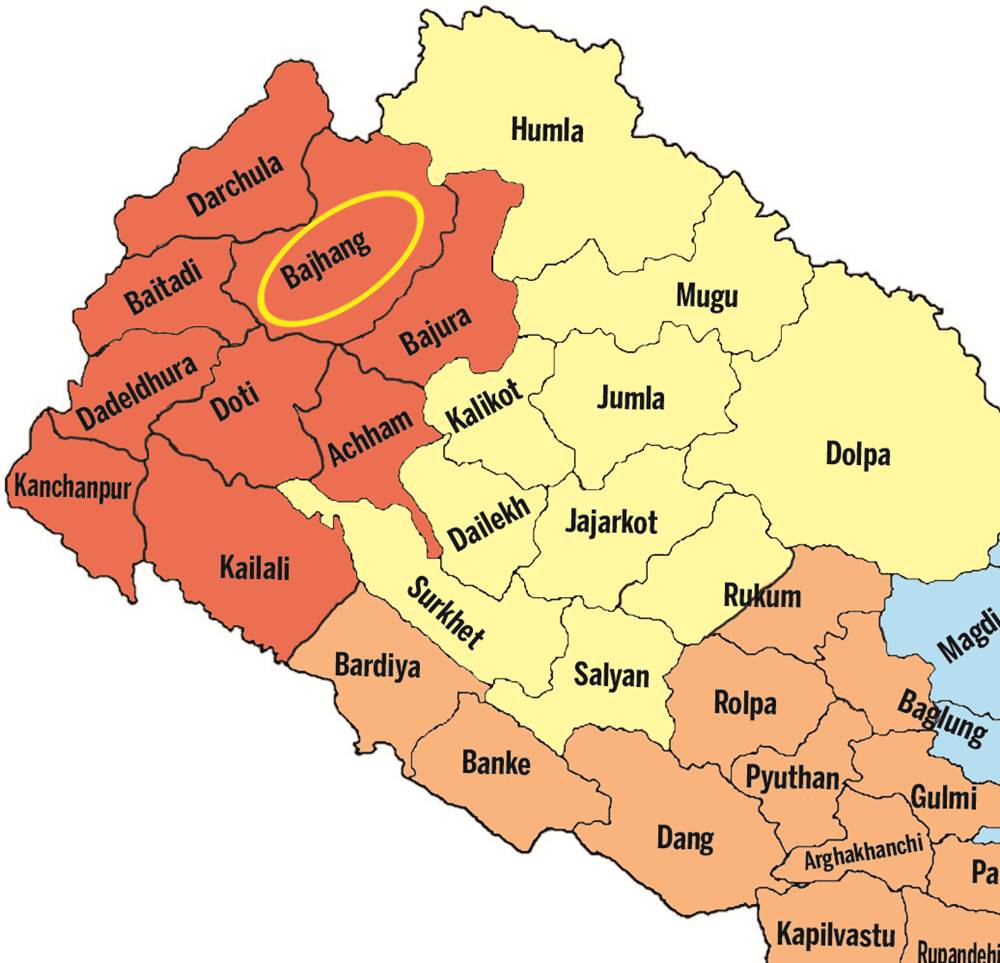 Aftershocks in Bajhang