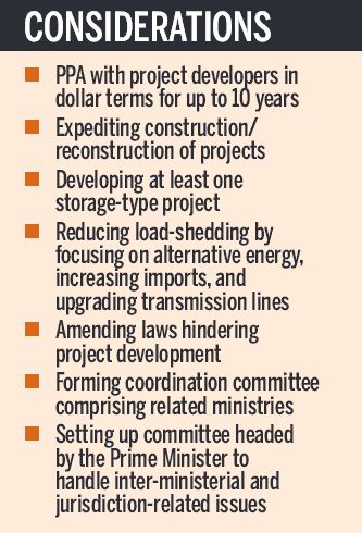 Focus on reducing outage hours, expediting projects