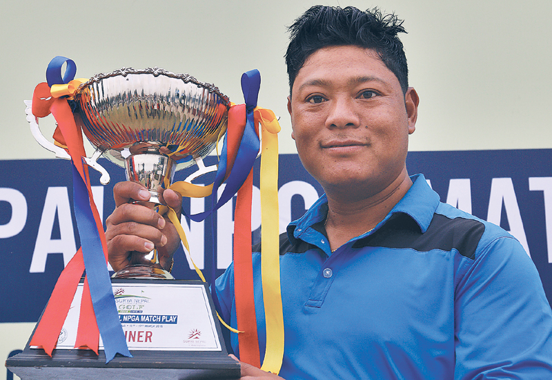 No 1 Shrestha lifts trophy