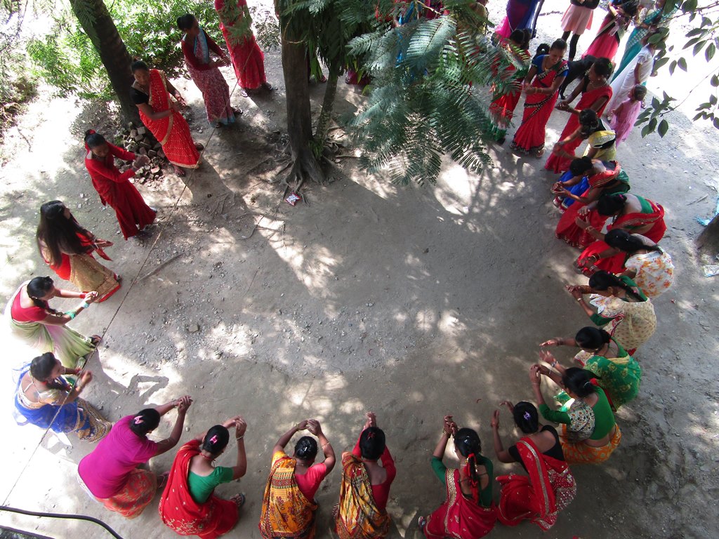 Tarai women celebrate Jitiya festival