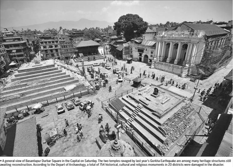 Damaged historic monuments: Rebuilding slow but on course