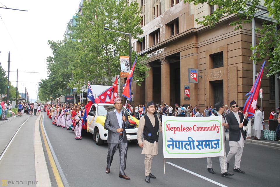 Nepali Diaspora participates in Australia Day celebration