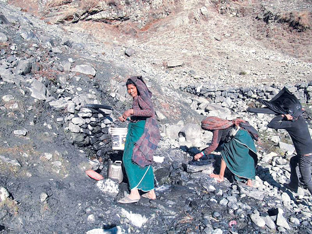 Mugu parched as prolonged drought dries water sources