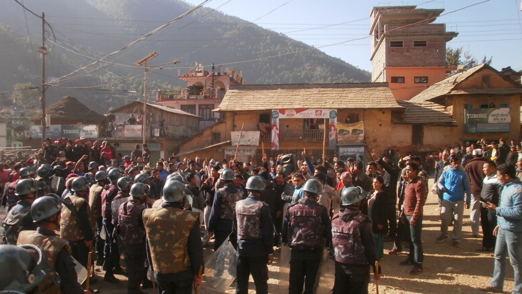 Tension in Rolpa as two groups clash over amendment bill