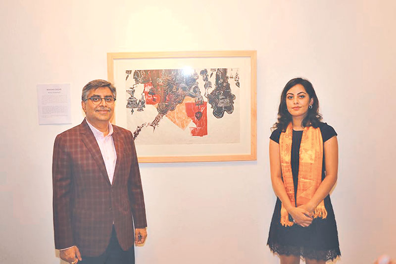 Dugar’s lithography works on display at SAG