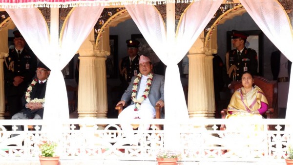 President Bhandari attends Basanta Shrawan ritual