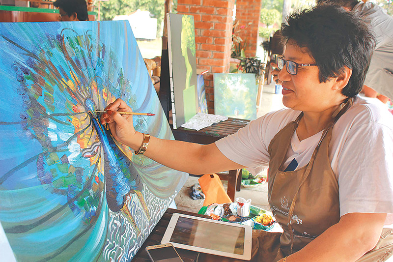 Art on the rise in Chitwan
