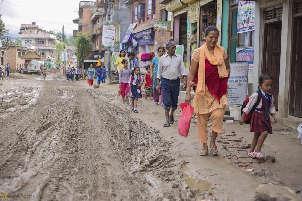 Locals' non-cooperation stalls road widening projects in Bhaktapur