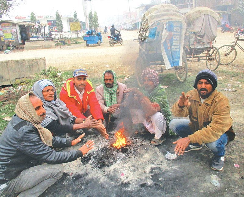Cold affects life in Mahottari