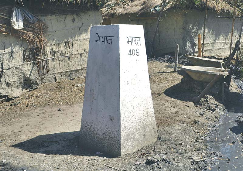 Joint survey team starts reinstating border pillars