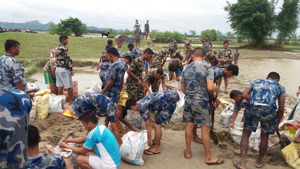 PM Deuba visits flood-hit Saptari, announces Rs 25,000 relief