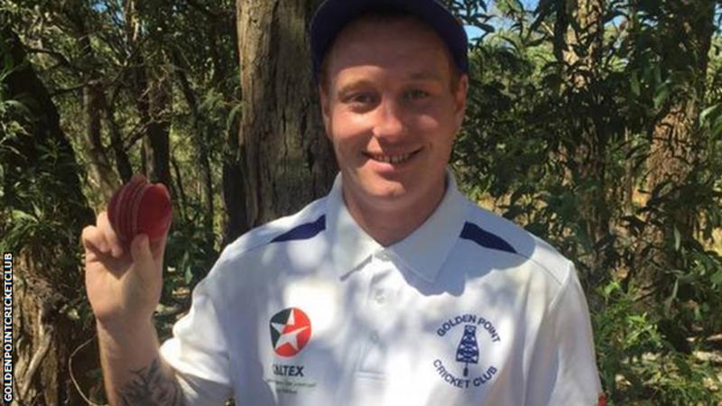 Australian cricketer takes six wickets in six balls