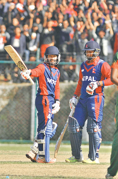 Malla, Airee bat Nepal to victory