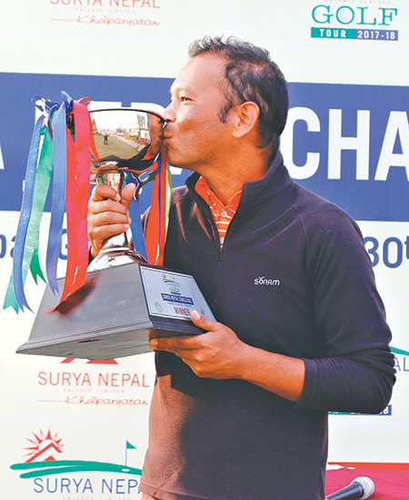 Nagarkoti lifts third title