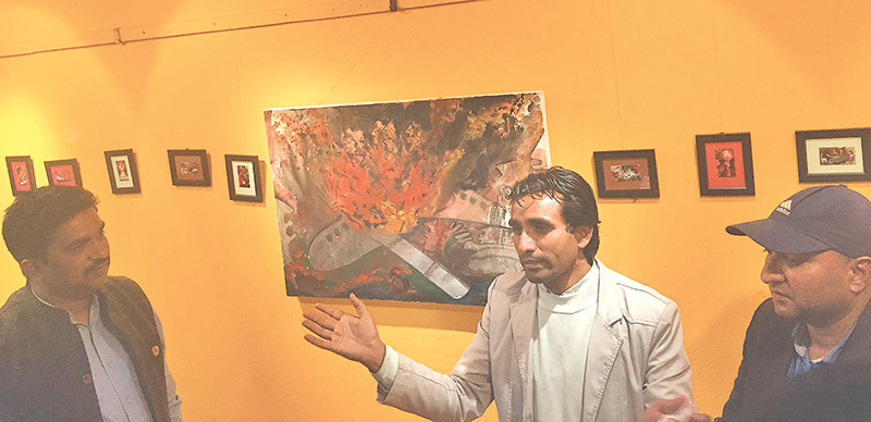 Painting show in memoriam of the US-Bangla plane crash victims