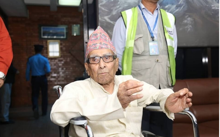 National poet Ghimire returns home