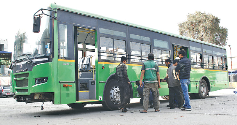 Sajha unveils disabled-friendly bus