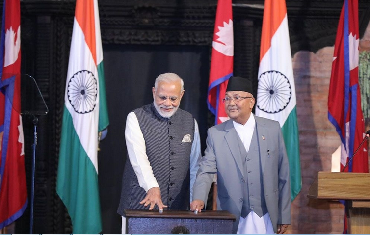 Oli, Modi jointly lays foundation stone for Arun III Hydropower Project