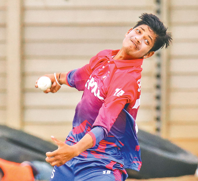 Nepal’s Lamichhane impresses on debut