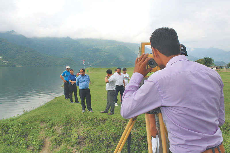 Panel begins survey to clear Phewa Lake encroachment