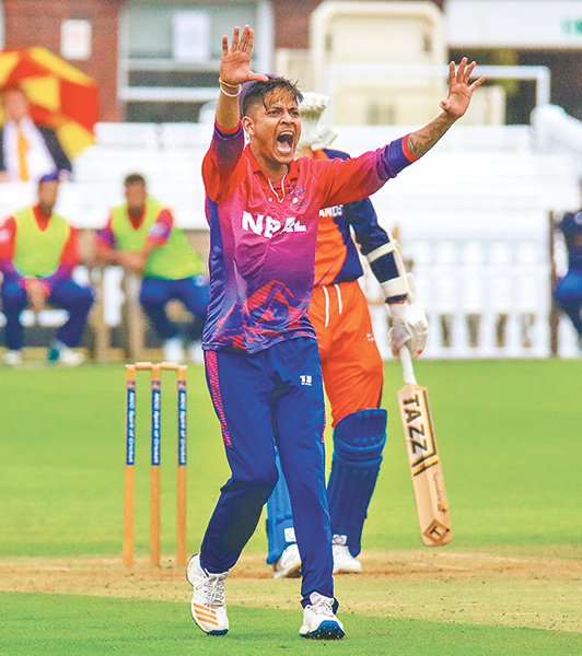 Lamichhane plays crucial role to hand Patriots second win