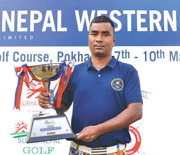 Thapa battles to win third title in playoff
