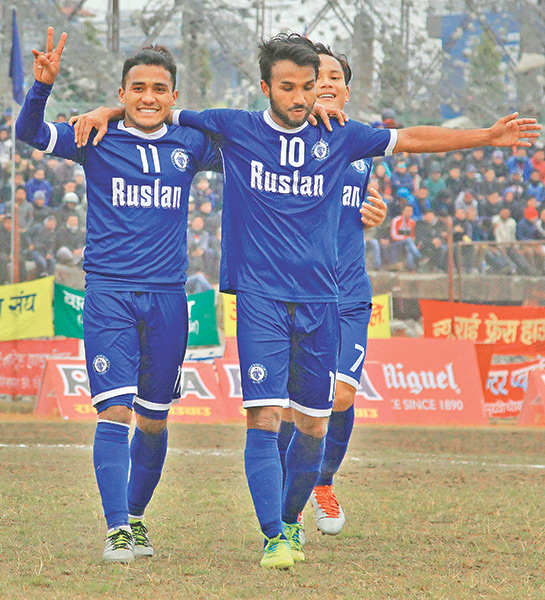 Shrestha treble powers Three Star into final