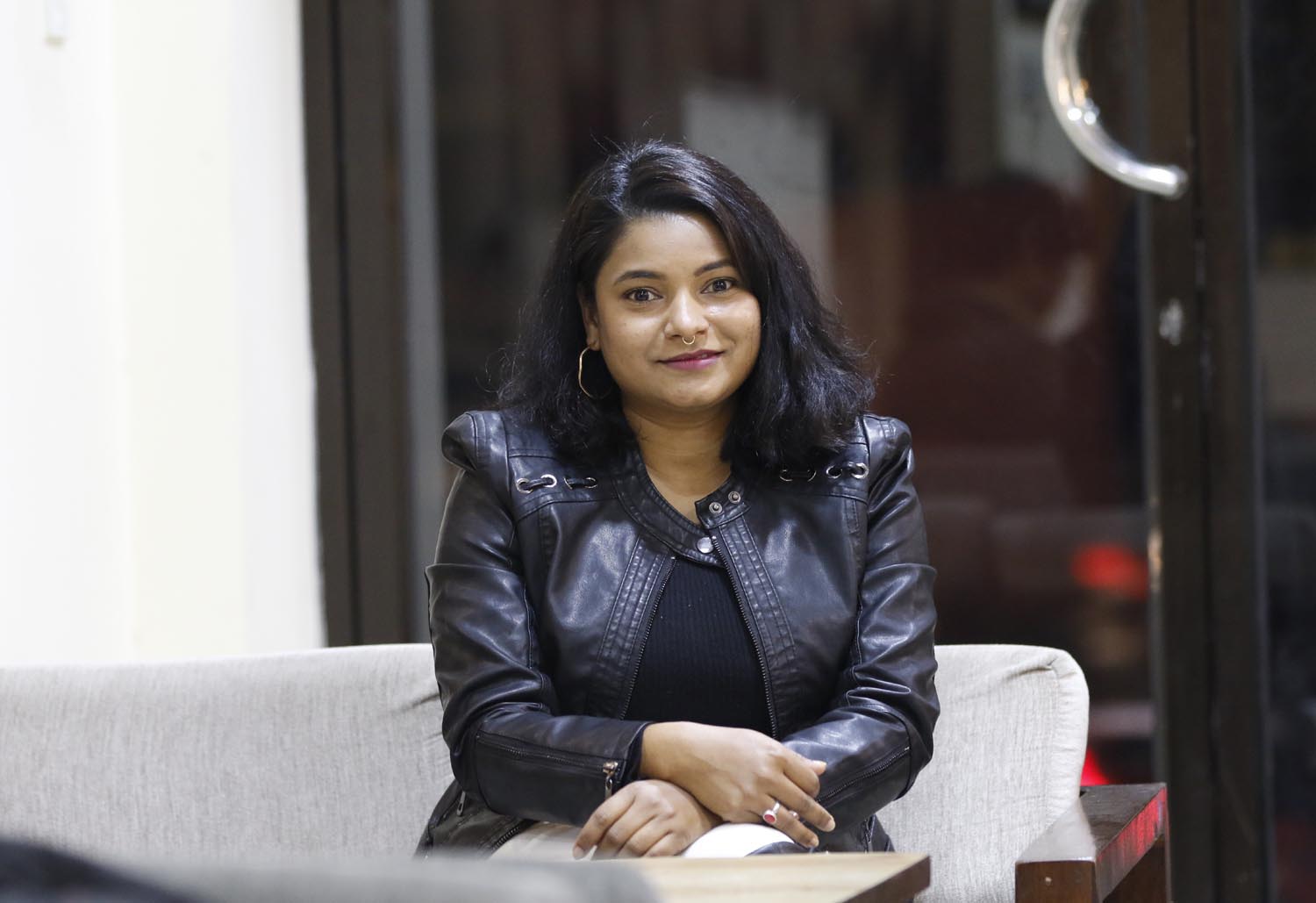 She dreamt about singing but is now expressing herself through theatre