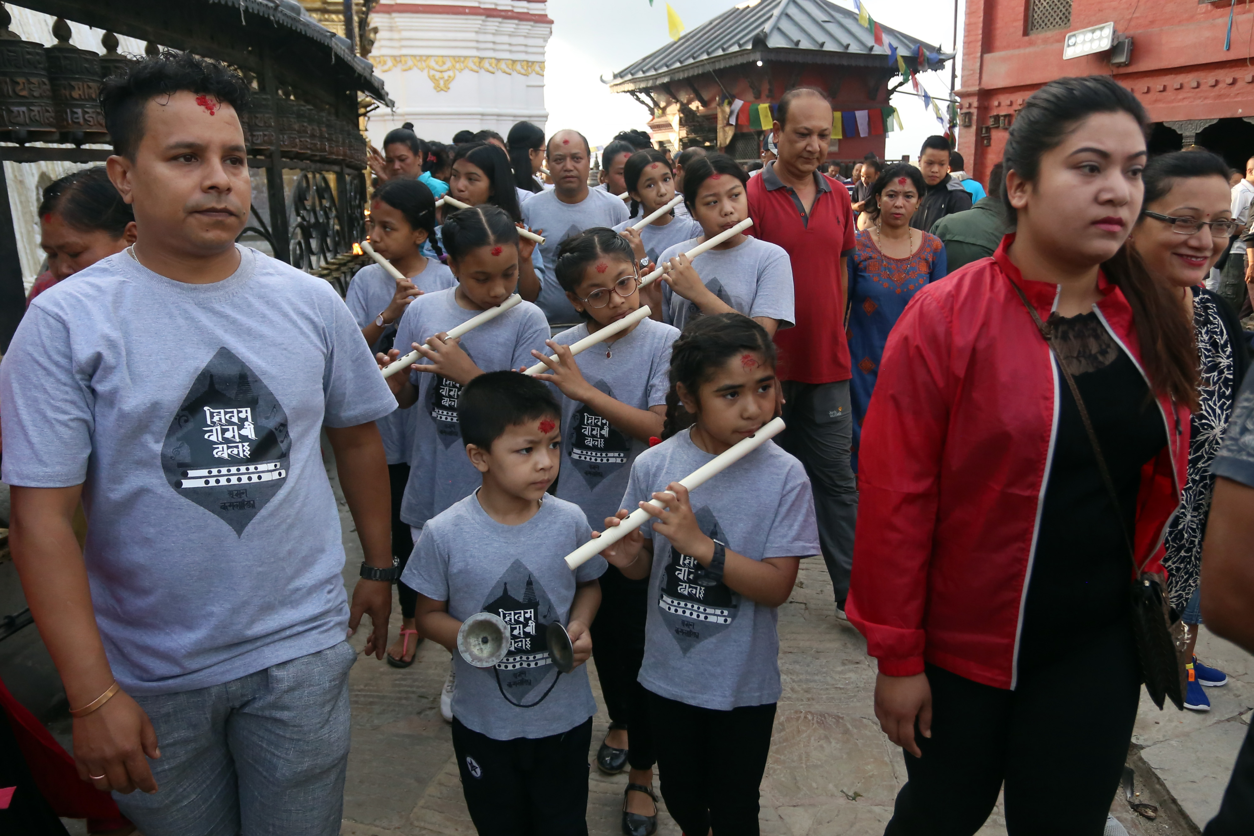 Gunla baja vibrates across time and space with the change of guards