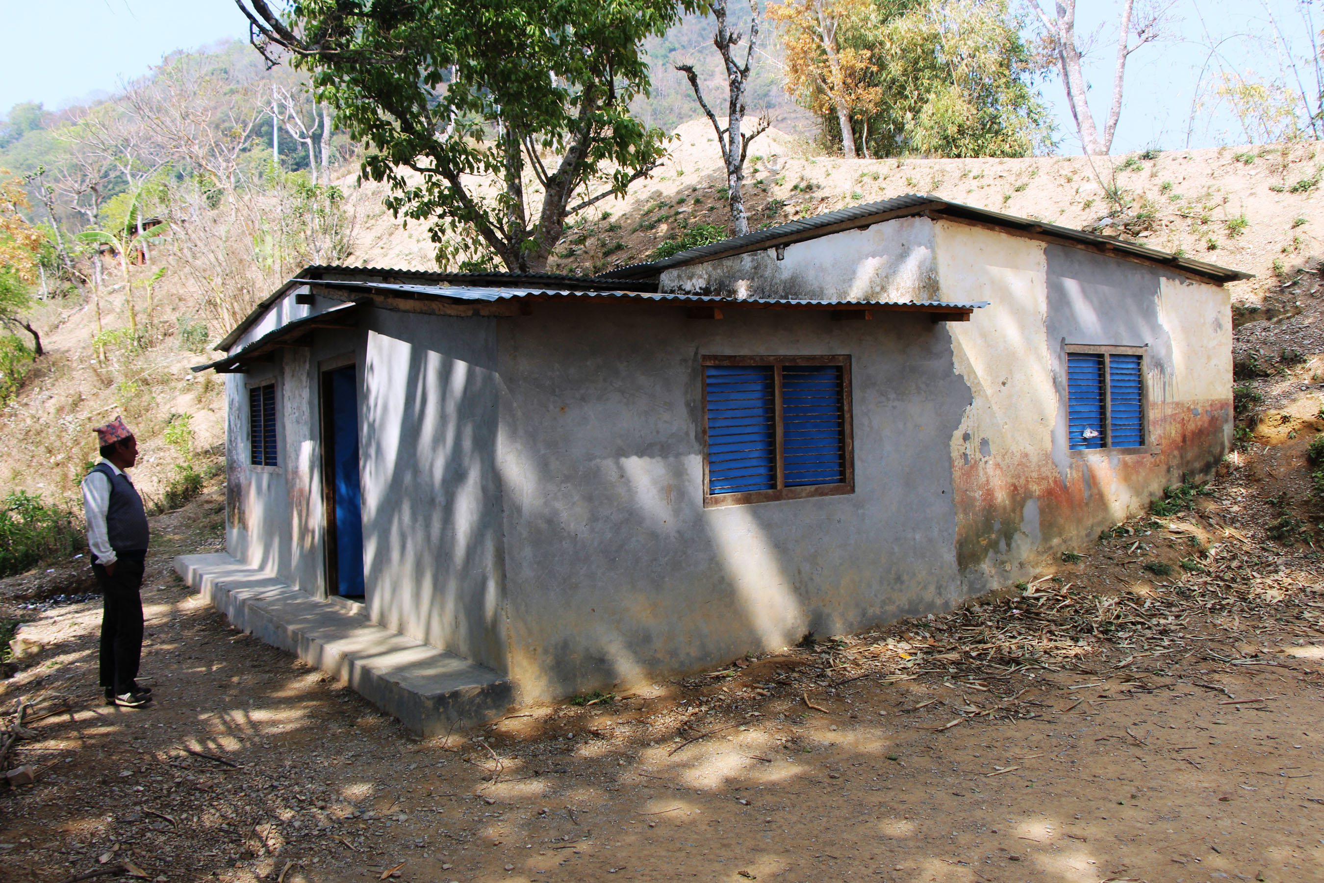 India pledged to build around 300 quake-damaged health posts. Till date ...