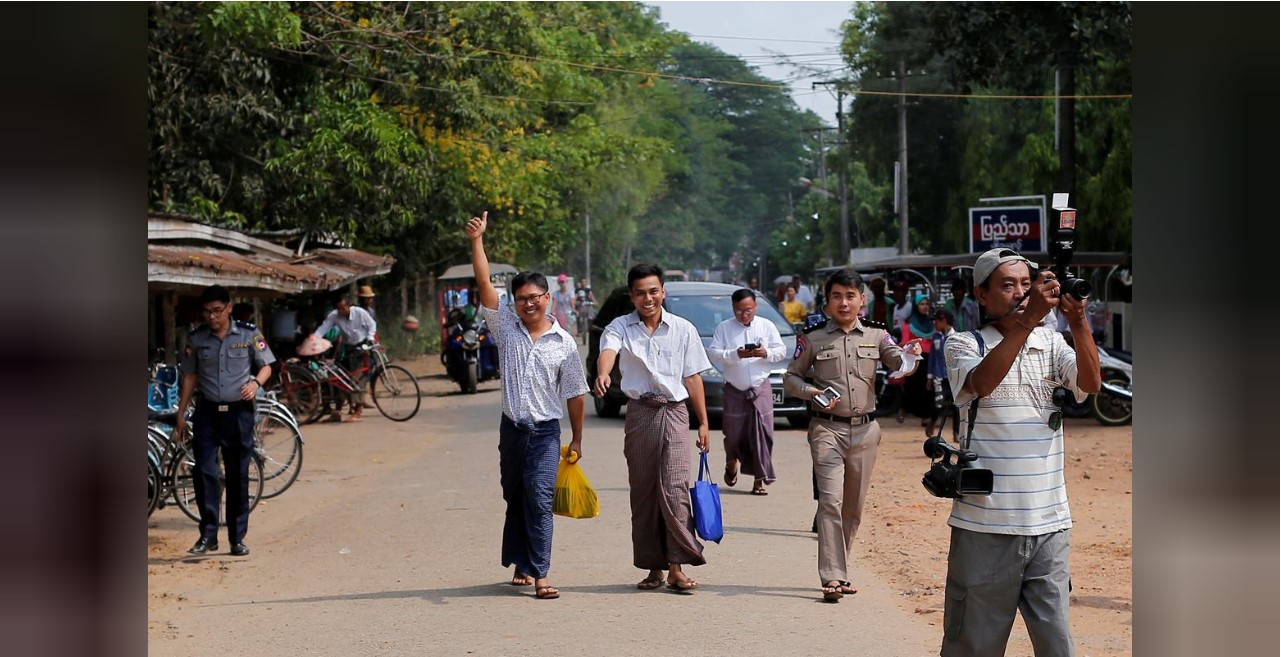 Two Reuters reporters freed in Myanmar after more than 500 days in jail