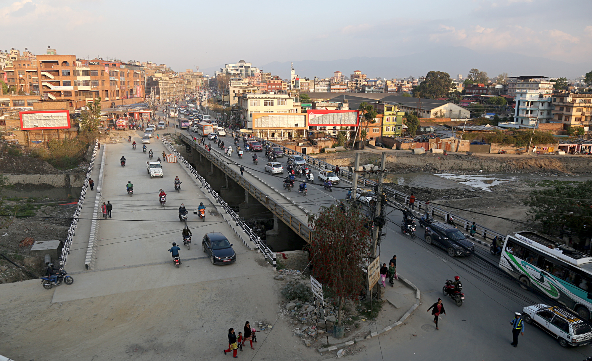 A recently built bridge has been declared ‘risky’ but vehicles continue ...