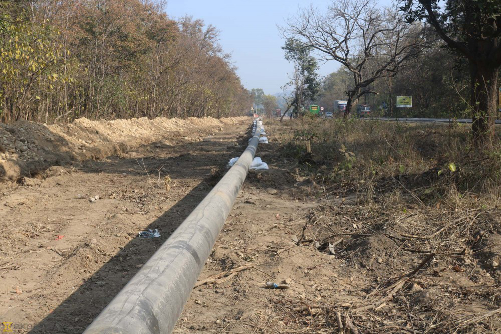 Pipe-laying under cross-border fuel delivery project nears completion