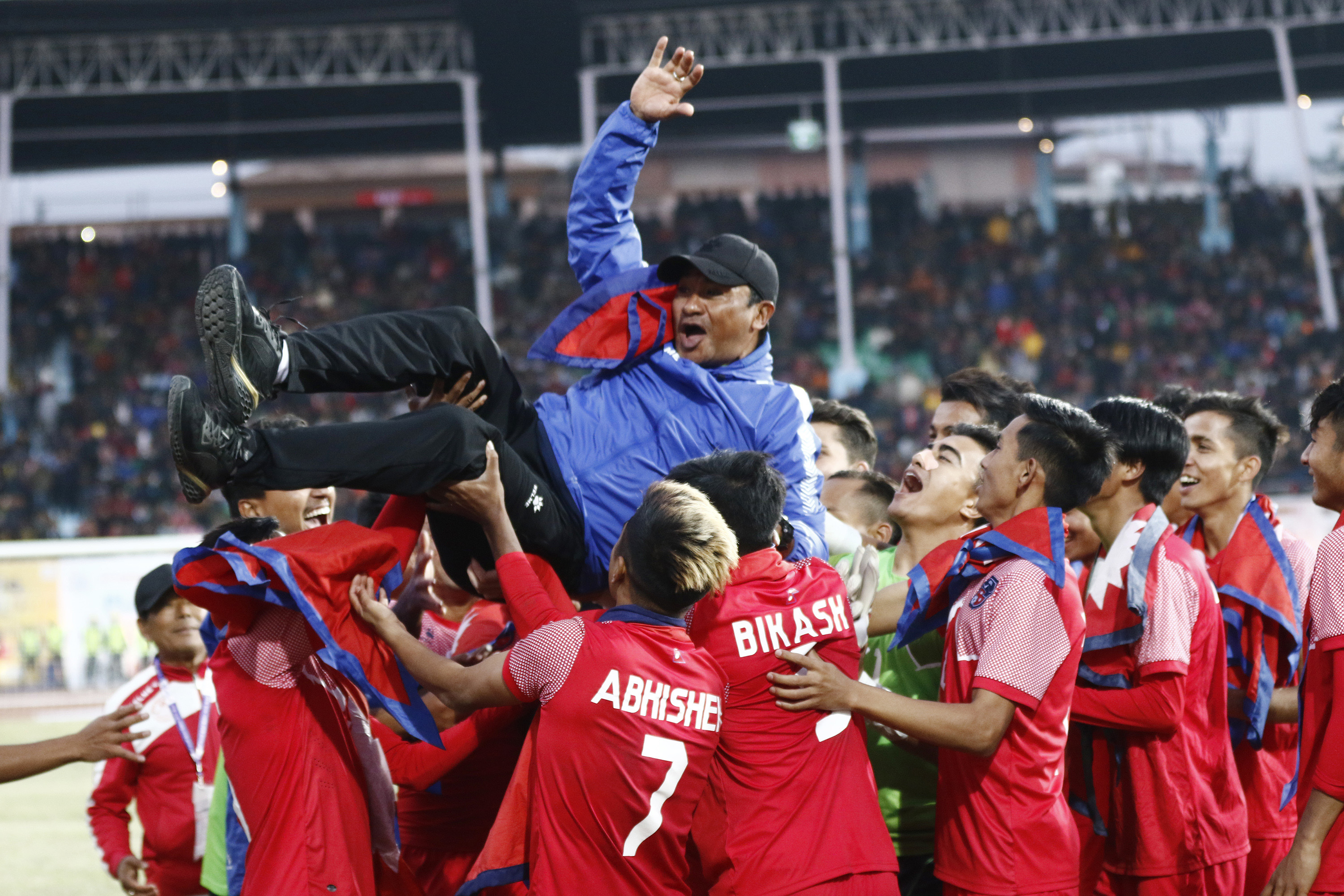 Nepal win gold in men's football, earning hard-fought victory over Bhutan