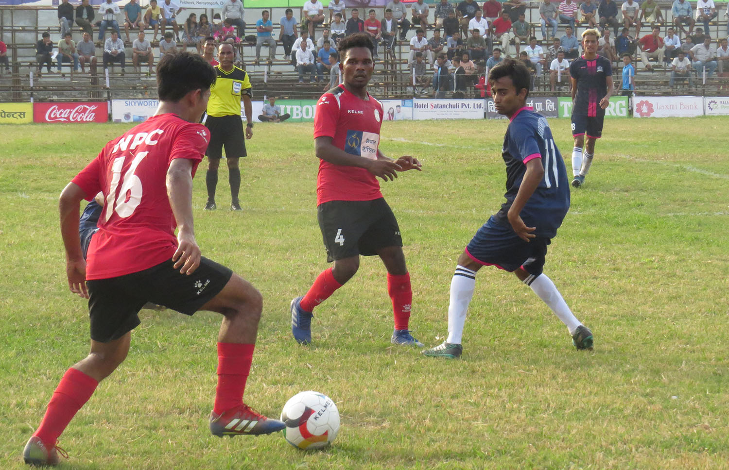 Lama hat-trick sees Police brush aside Saraswoti