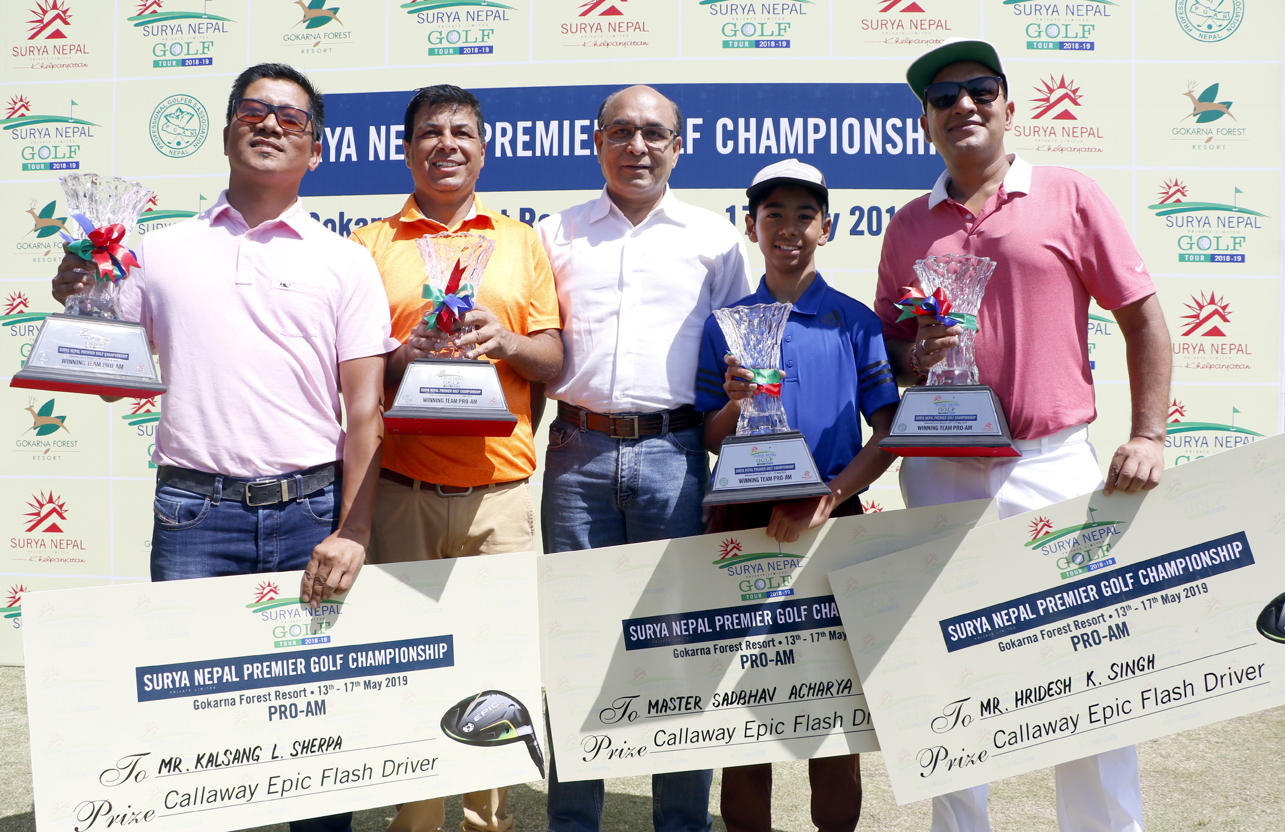 Acharya’s team wins Pro-Am title of Premier Golf Championship
