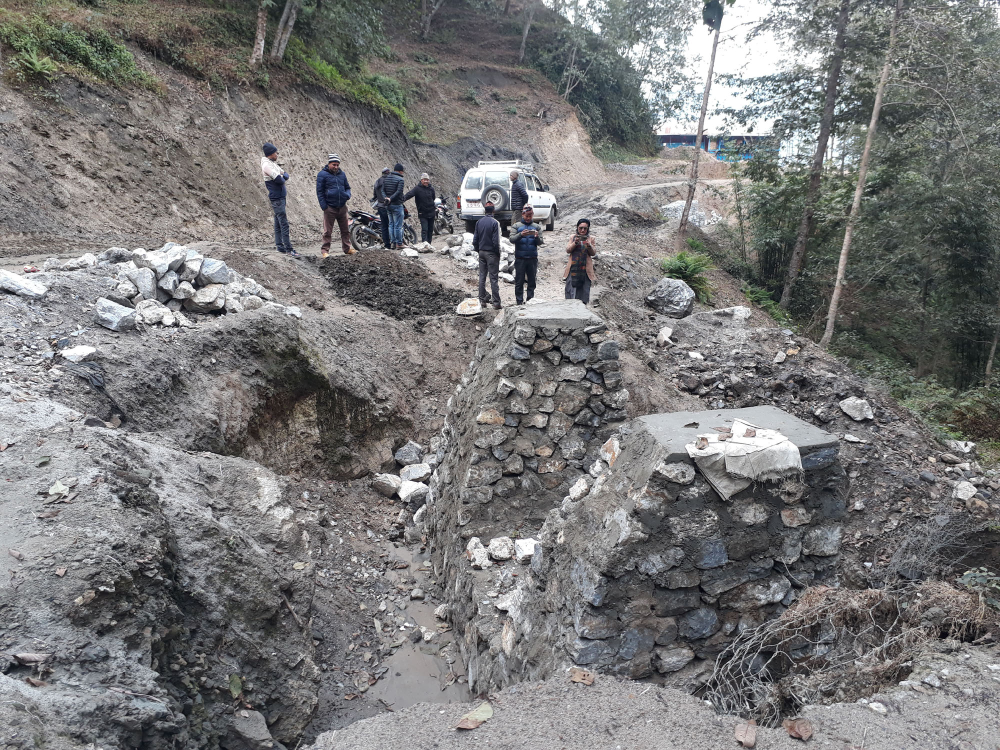 Construction of Diktel-Khanidanda-Ahale road in limbo