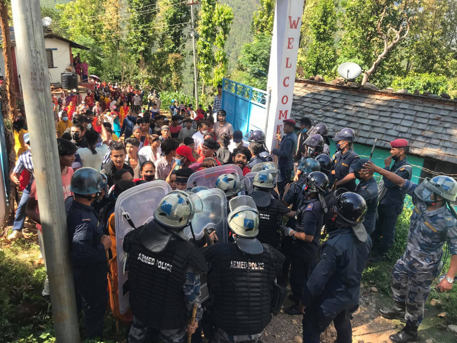 Kin of the youths killed in Soti continue protest demanding justice