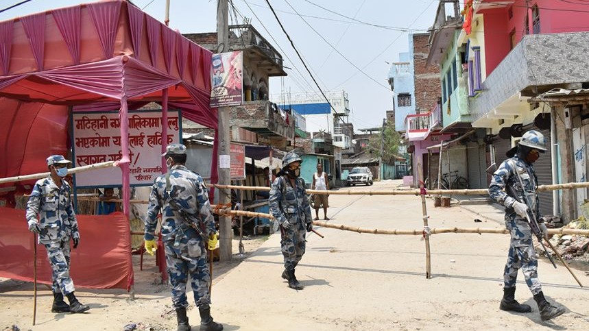 Matihani municipality in Mahottari seals off its border with India