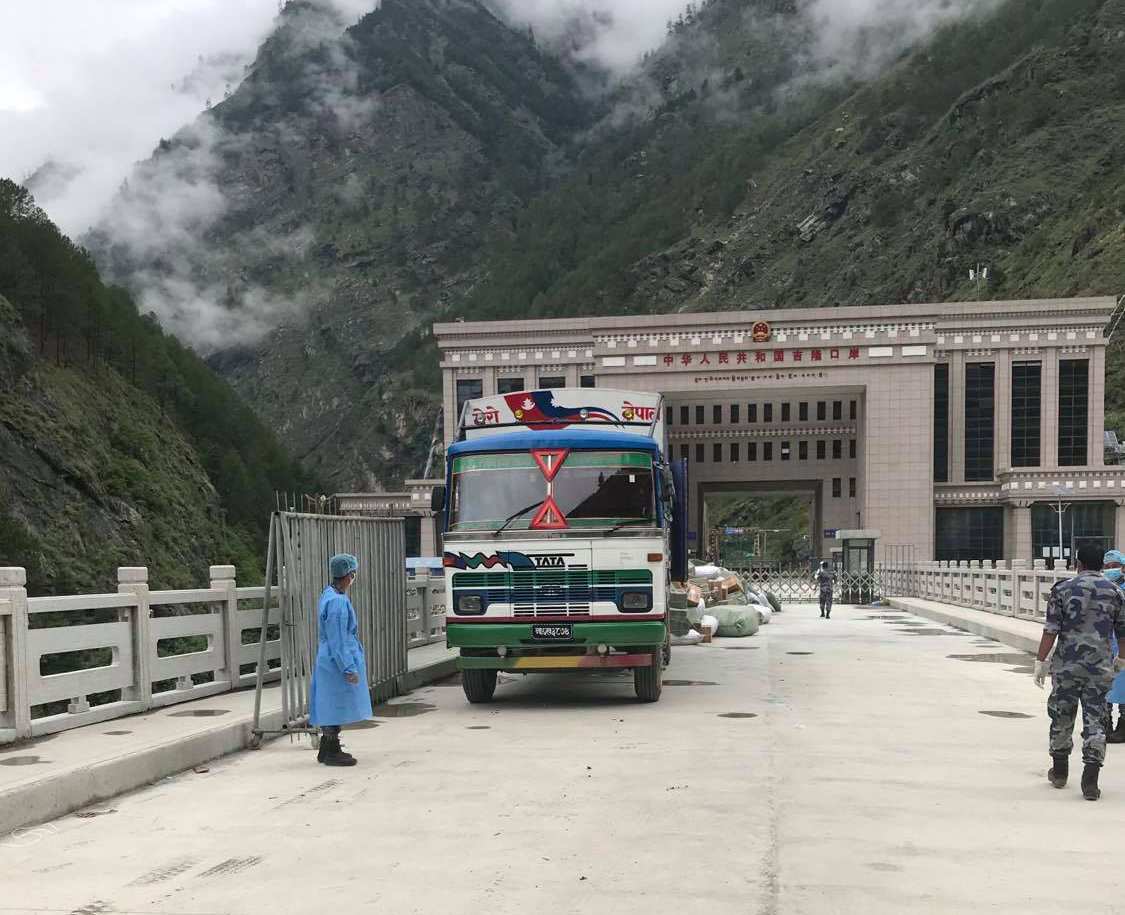 Rasuwagadhi-Kerung border opens for cargo trucks
