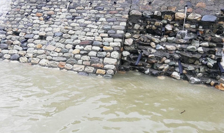 Siltation dam of Phewa lake collapses within two months of construction