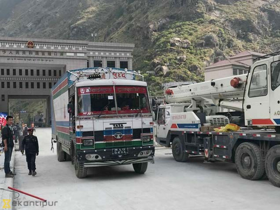 Rasuwagadhi-Kerung border opens for cargo trucks