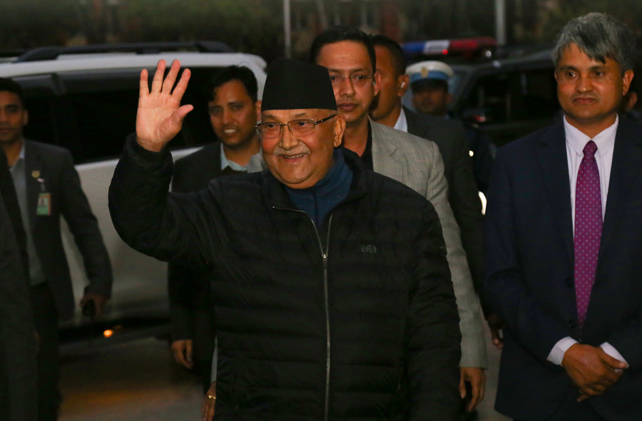 Oli visits Gangalal Hospital for heart check-up