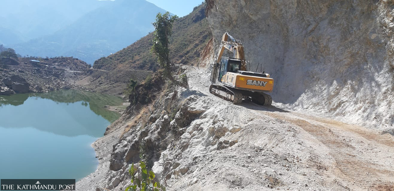 Urban encroachment is shrinking Rukum (West)’s popular lake